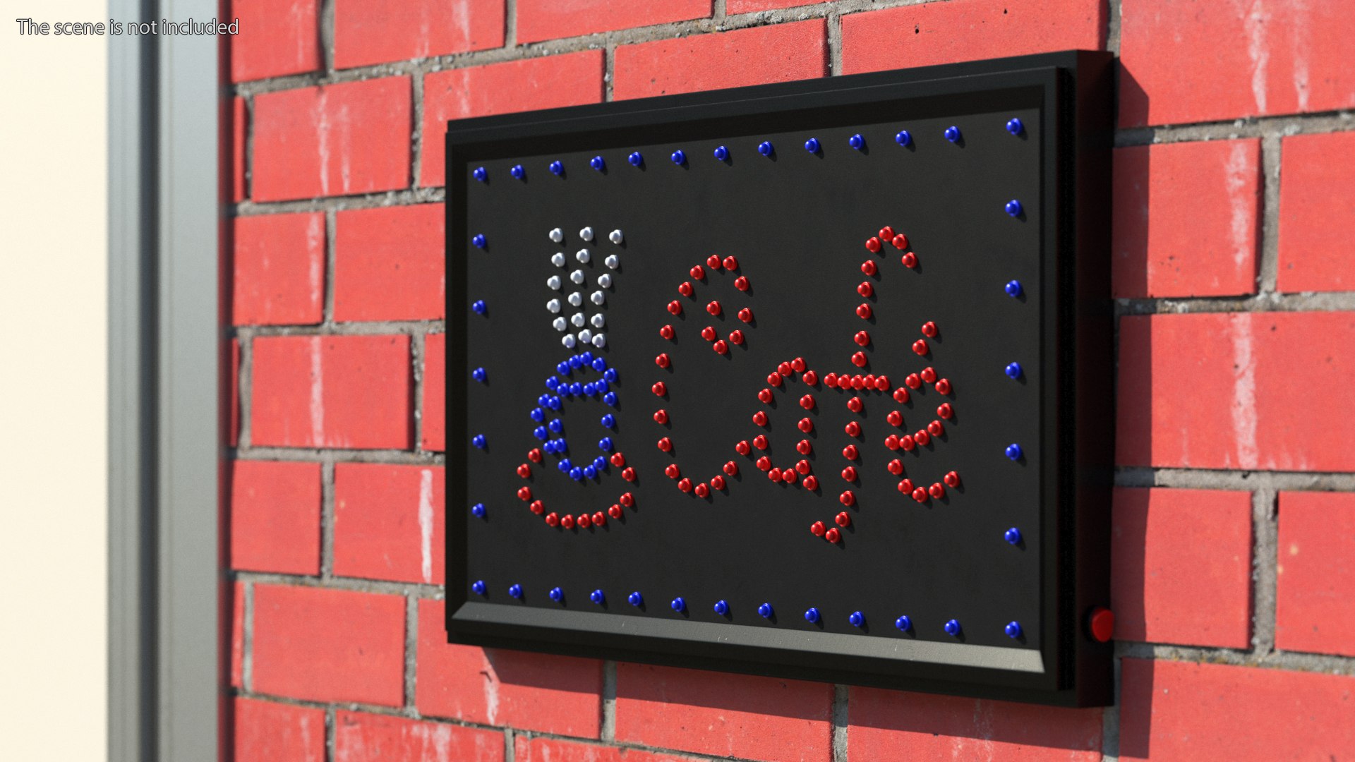 3D Model Classic LED Cafe Light Board Sign OFF - TurboSquid 2106251