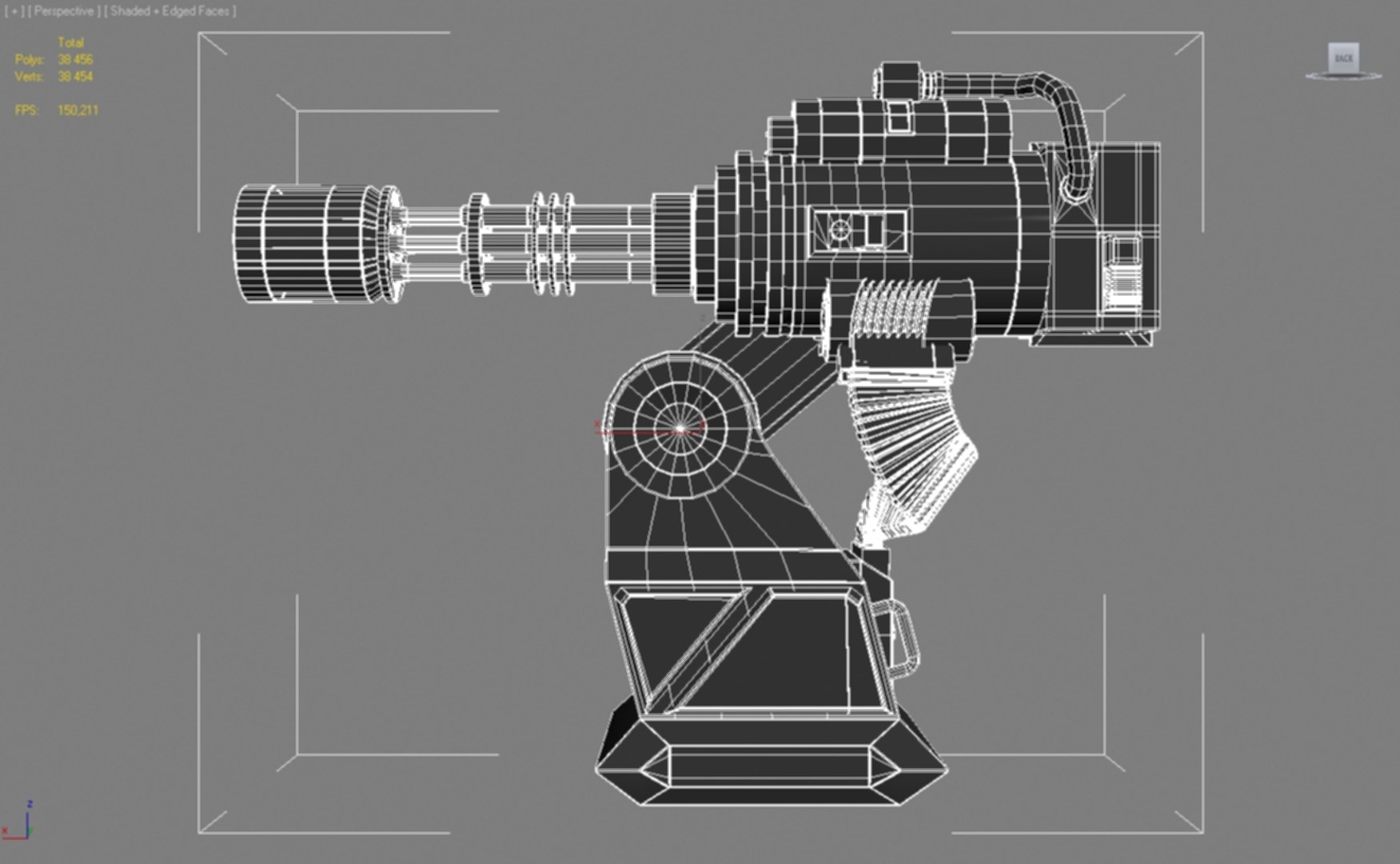 3D Model Minigun Turret - TurboSquid 1175097