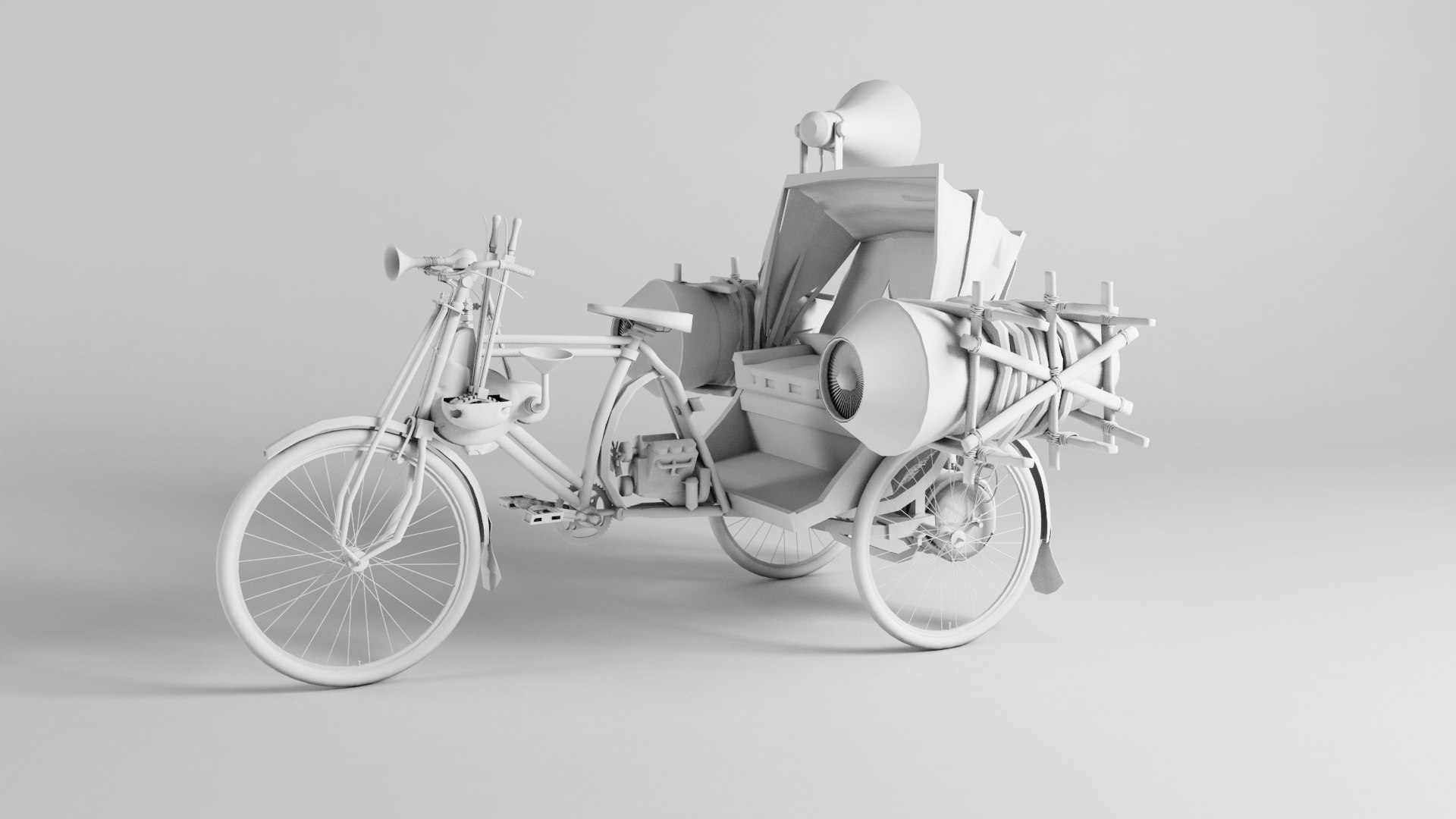 Super Rickshaw 3D Model - TurboSquid 1568494