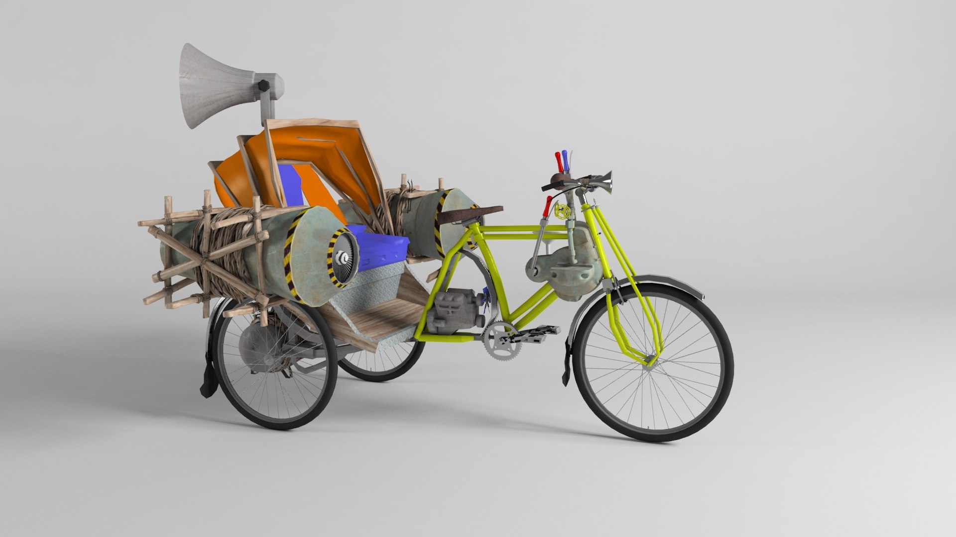 Super Rickshaw 3D Model - TurboSquid 1568494
