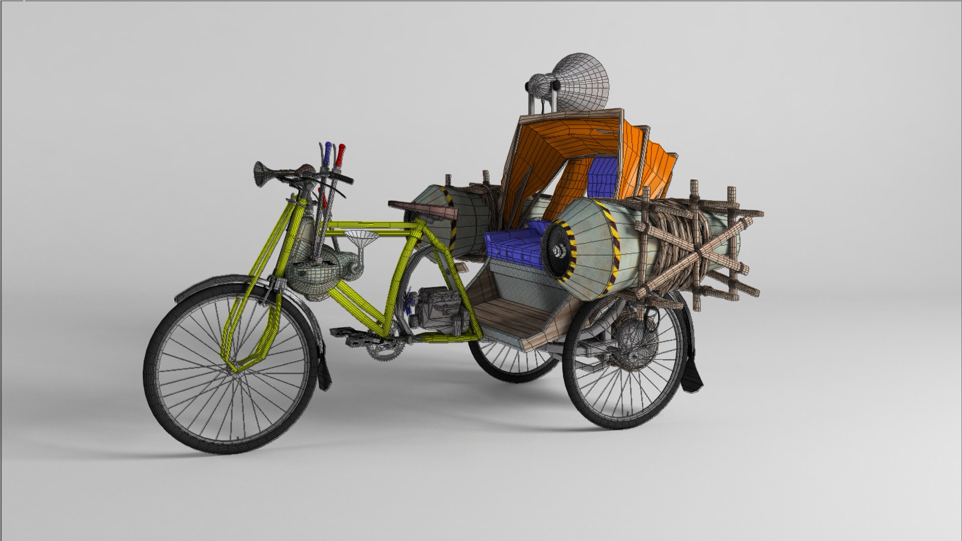 Super Rickshaw 3D Model - TurboSquid 1568494