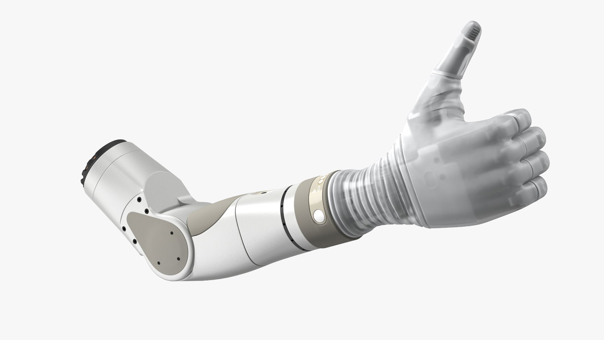 Bionic Arm with Elbow Deka Rigged for Maya 3D model - TurboSquid 2082948