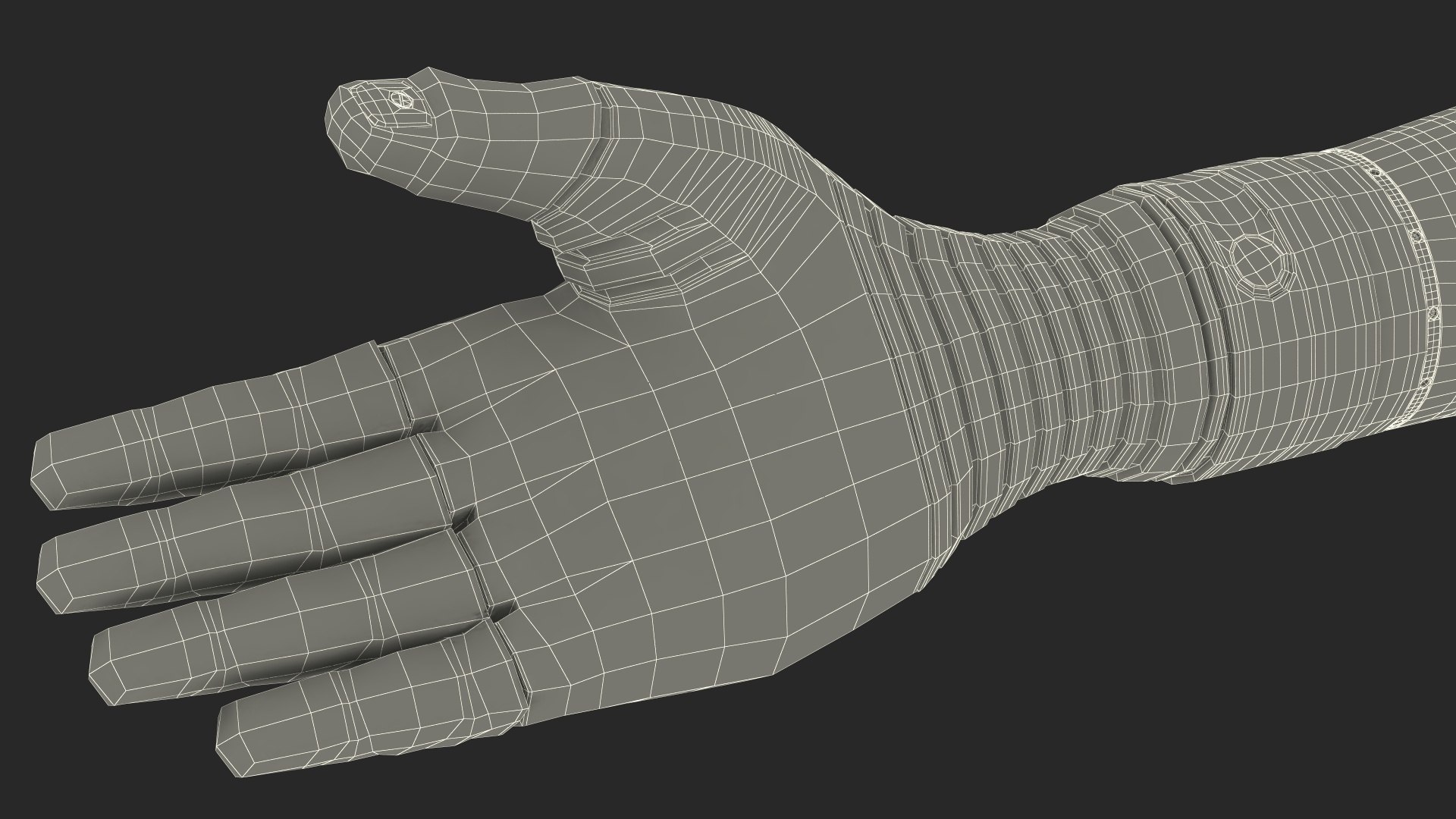 Bionic Arm with Elbow Deka Rigged for Maya 3D model - TurboSquid 2082948