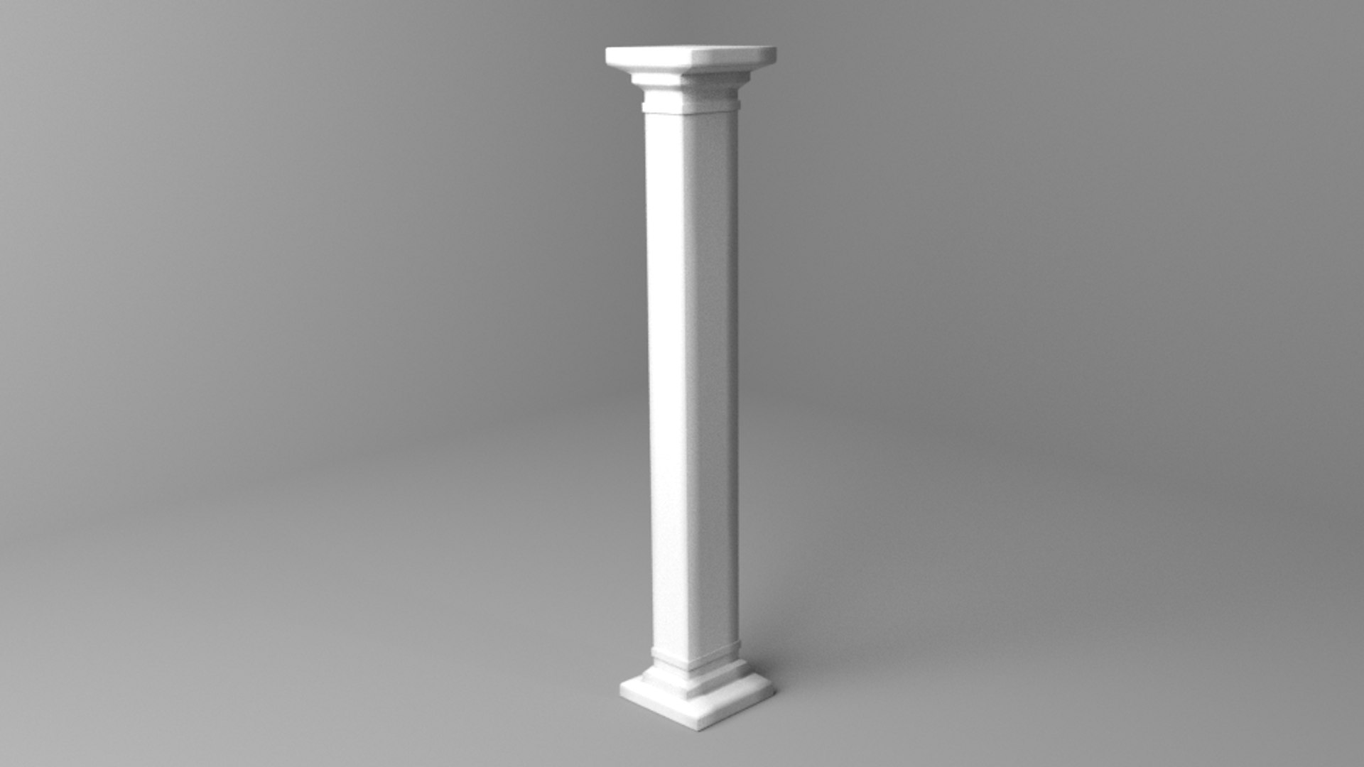 3D Pillar Rectangle 1 Model - TurboSquid 1572681