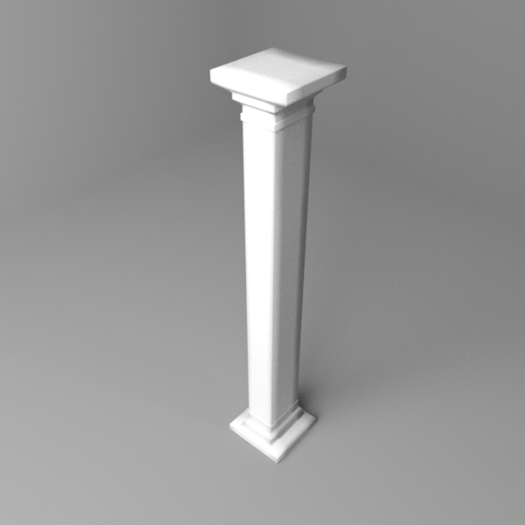 3D Pillar Rectangle 1 Model - TurboSquid 1572681
