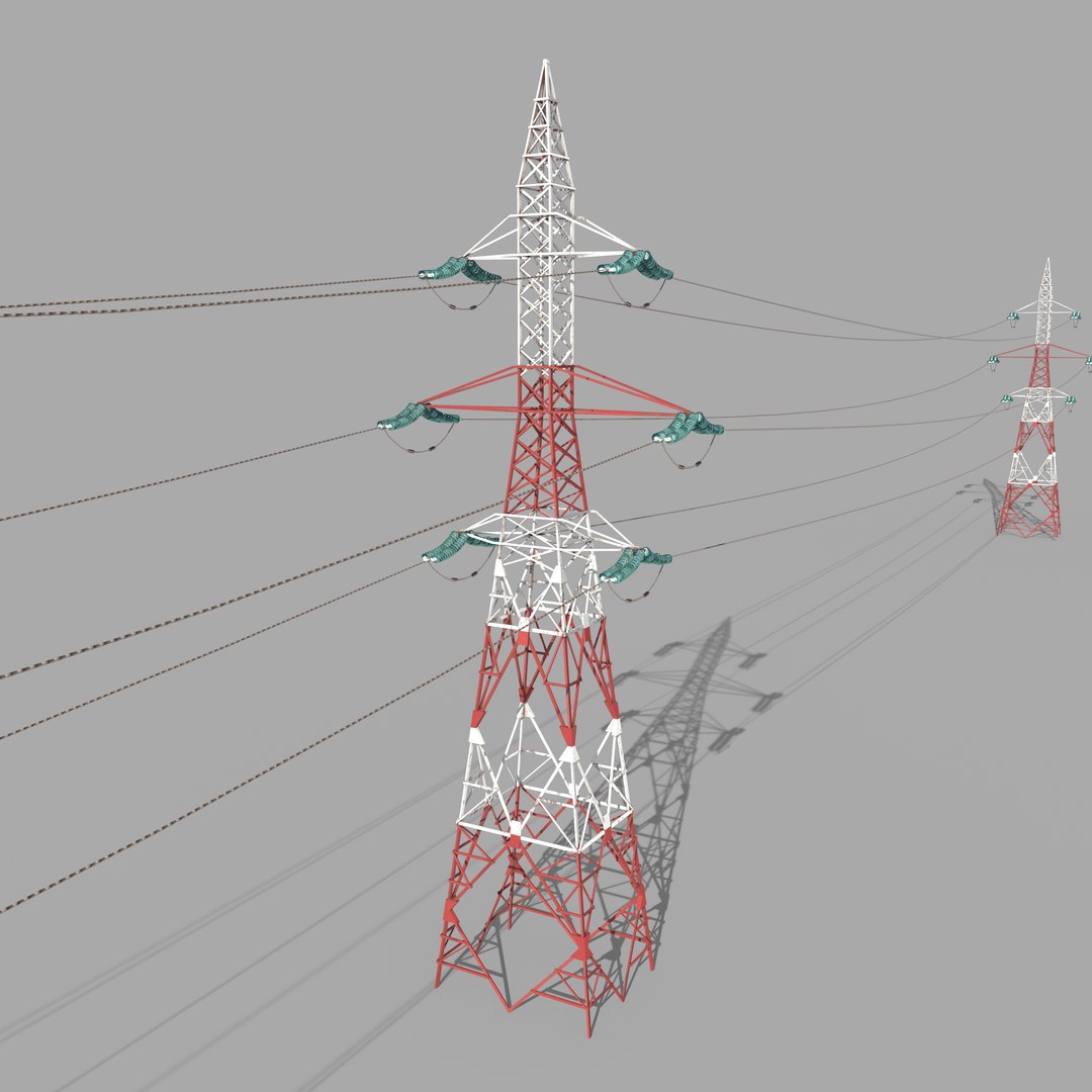 3D Pack Electricity Poles - TurboSquid 1529613