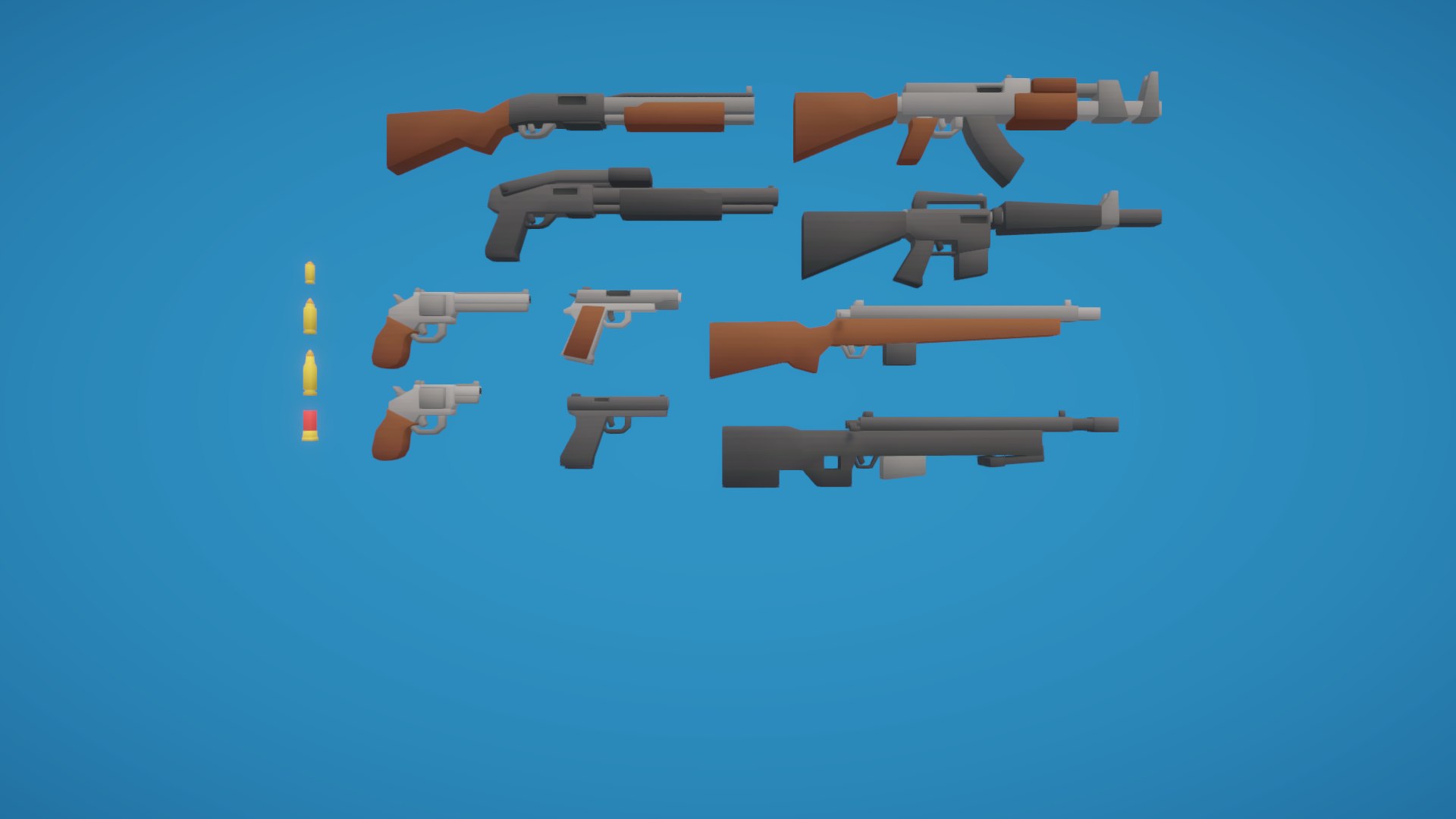 3D Poxel - Guns model - TurboSquid 2075106