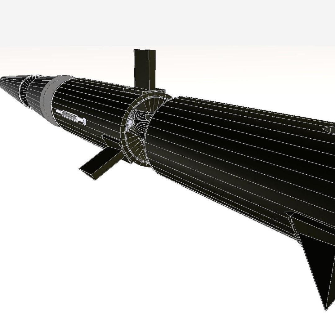 3d Model Mgm-31 Pershing 1a Missile