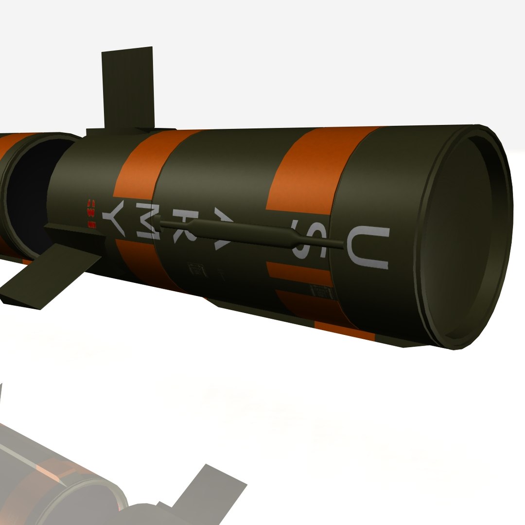 3d Model Mgm-31 Pershing 1a Missile