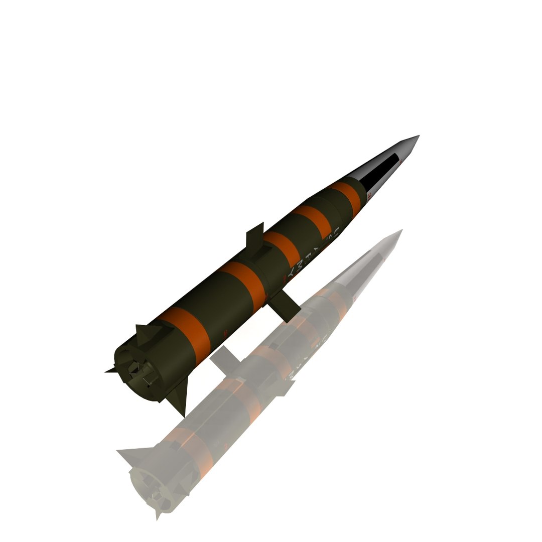 3d Model Mgm-31 Pershing 1a Missile