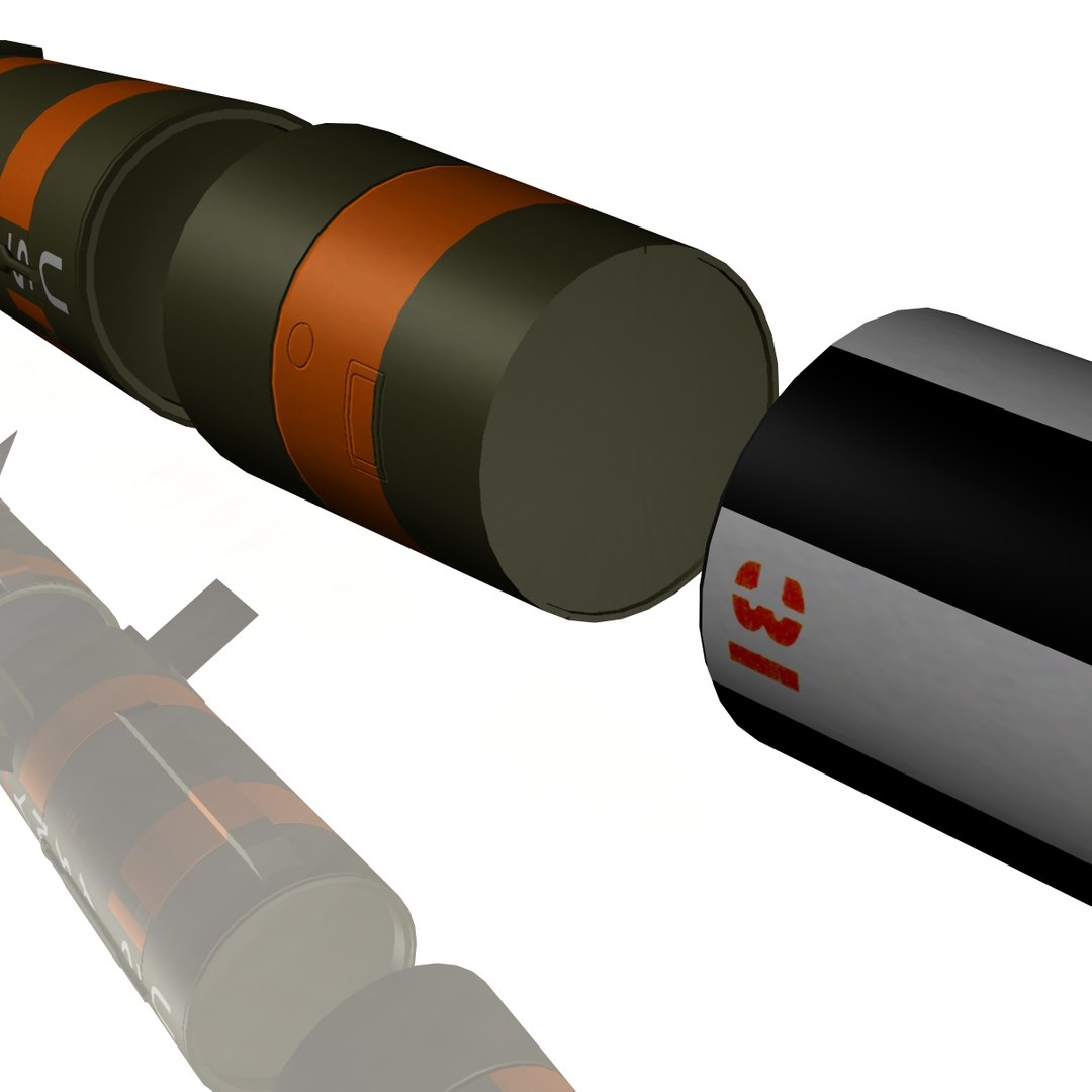 3d Model Mgm-31 Pershing 1a Missile