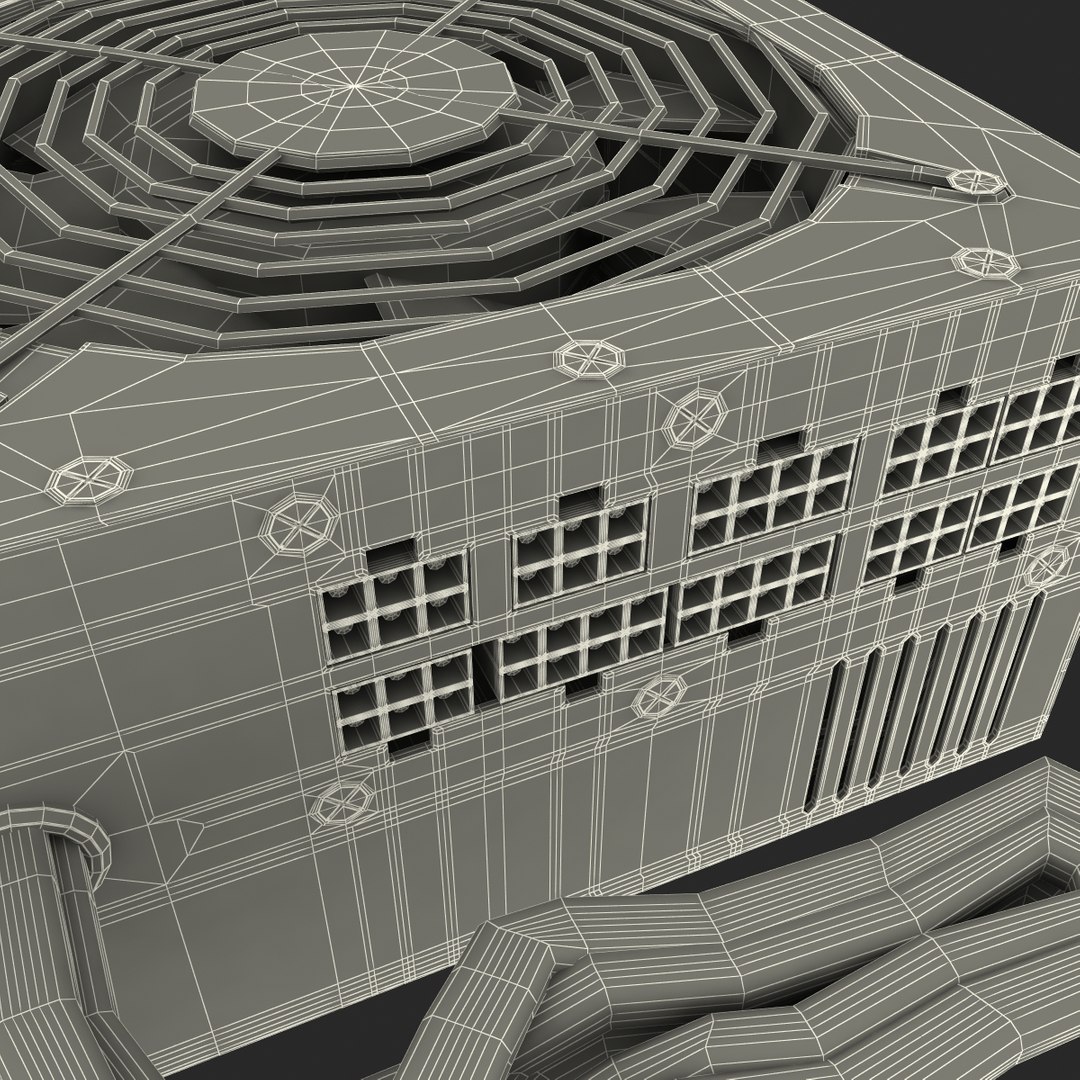 Pc Power Supply Unit 3d Model