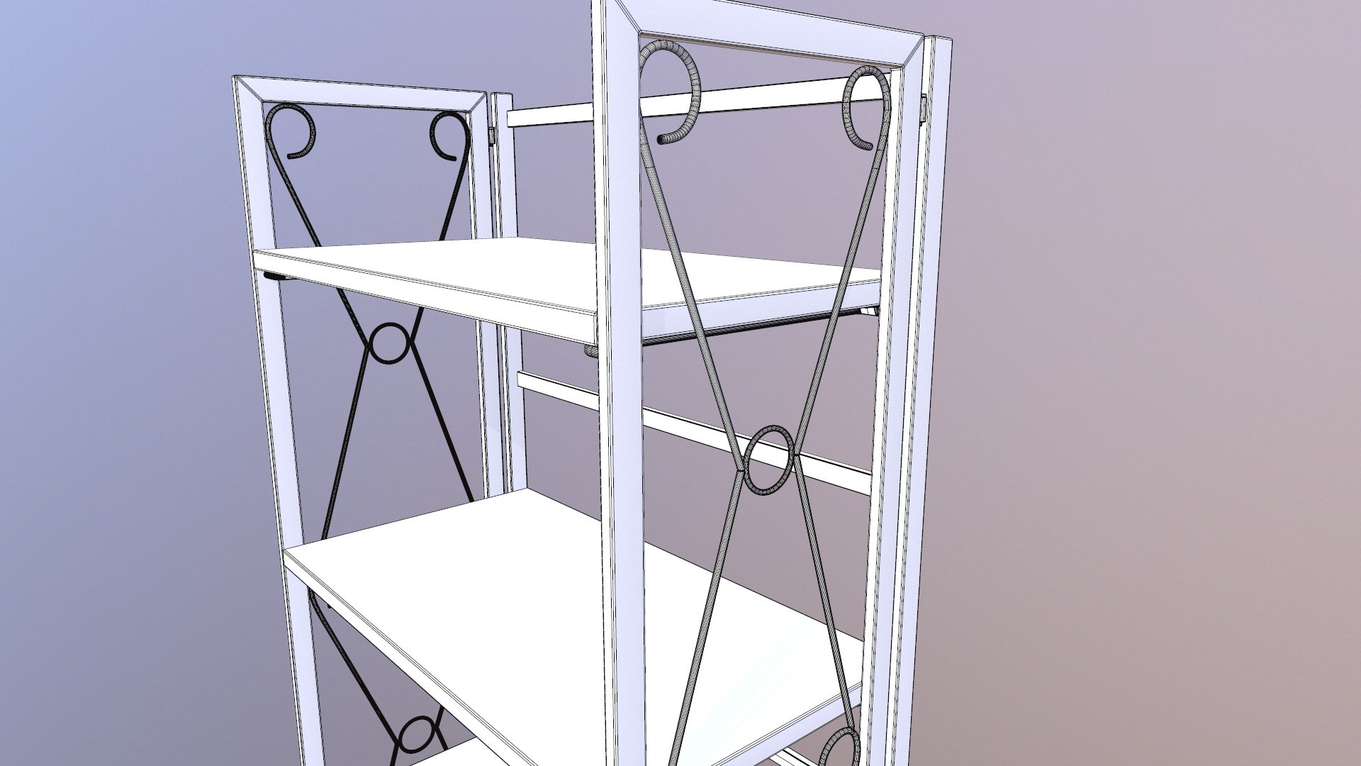 3D Kitchen Racks Model - TurboSquid 2276799
