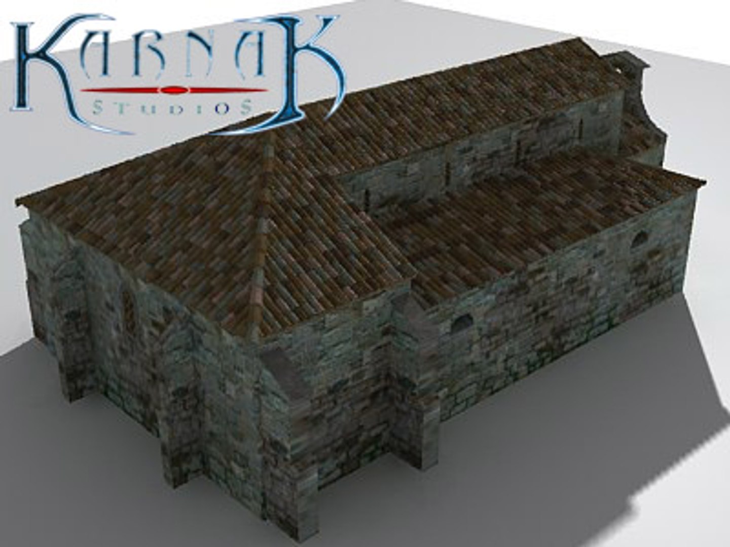 3ds max medieval church