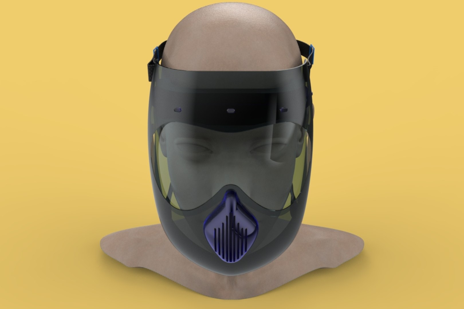 FACE SHIELD FACE MASK MASKER SAFETY MEDICAL FACESHIELD 3D - TurboSquid 1946302
