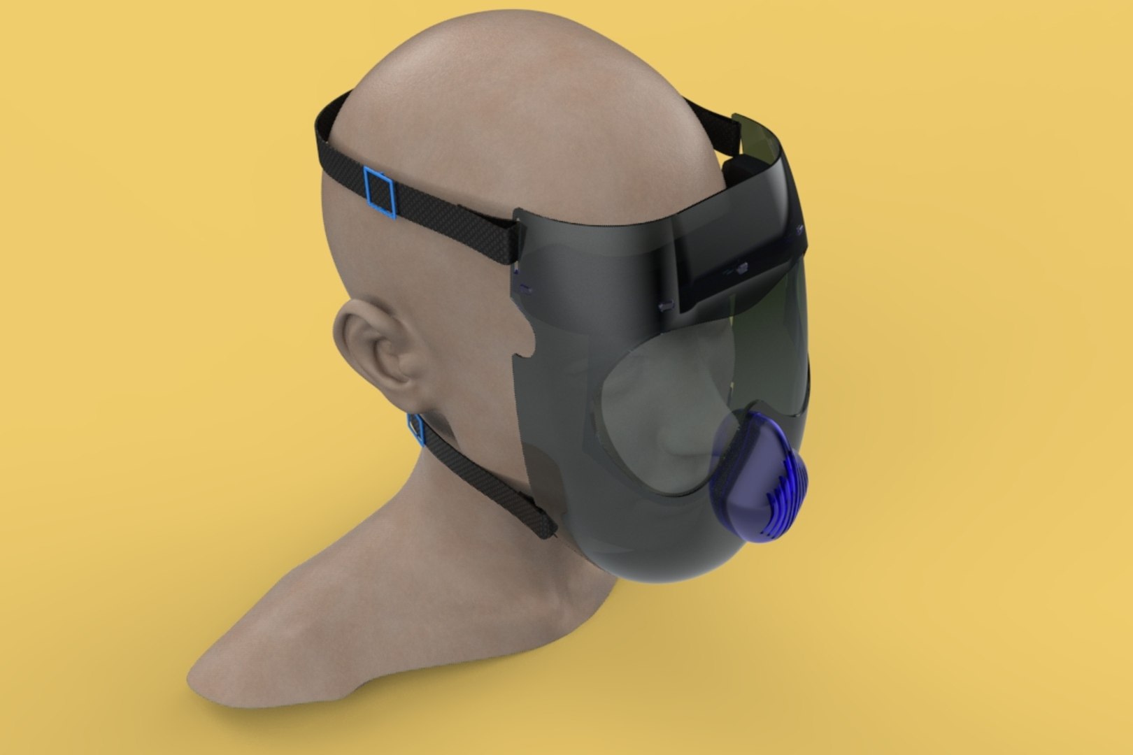 FACE SHIELD FACE MASK MASKER SAFETY MEDICAL FACESHIELD 3D - TurboSquid 1946302