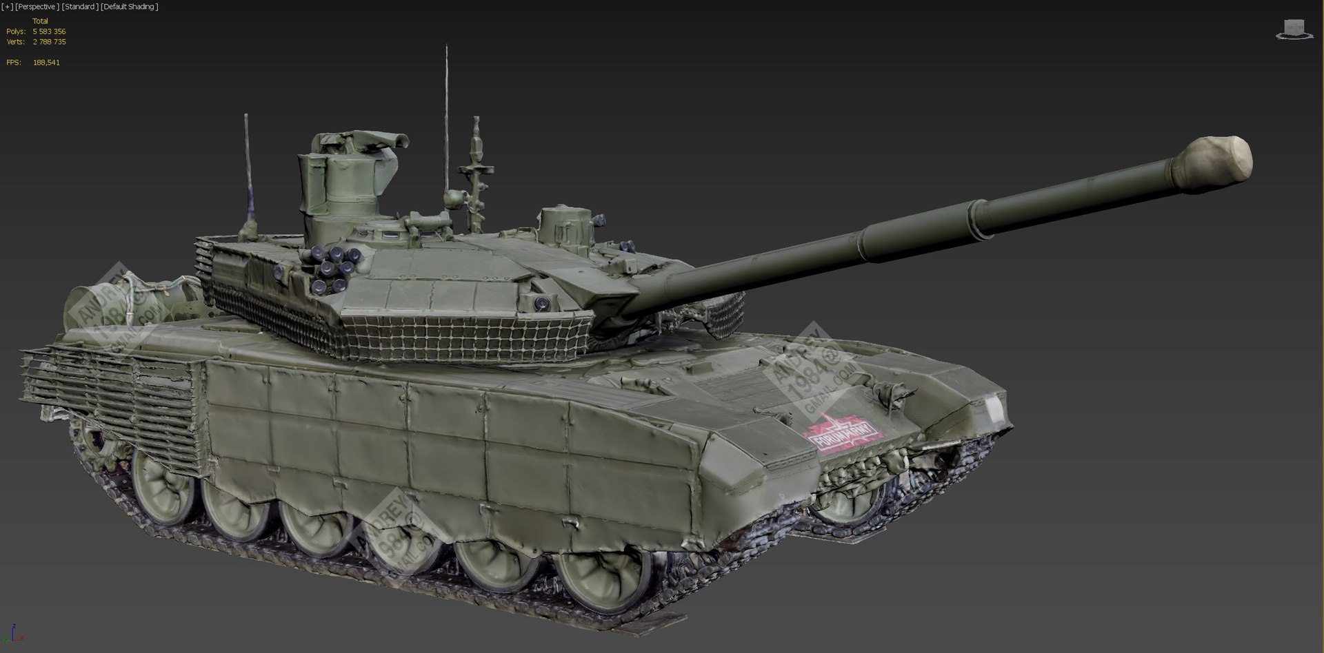T-90M Raw 3D Scan Model - TurboSquid 1811871