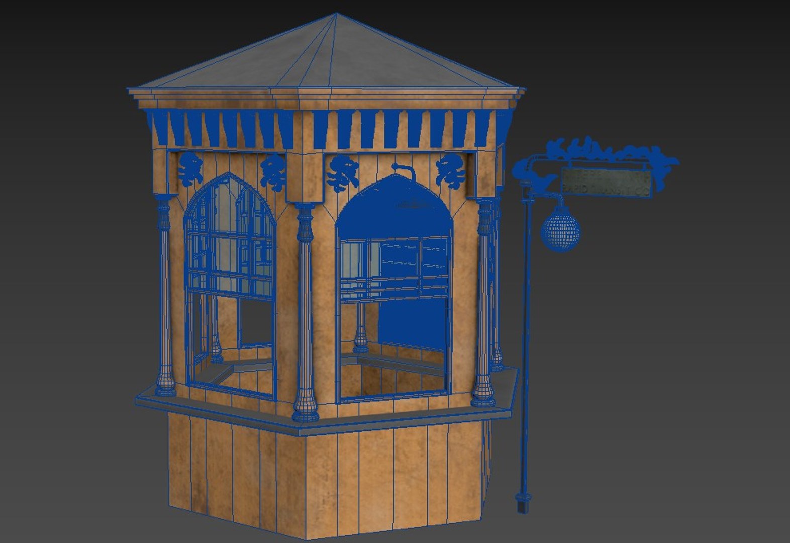 3D Small Newspaper Shop - TurboSquid 1598721