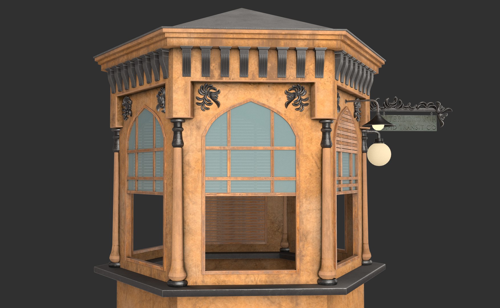 3D Small Newspaper Shop - TurboSquid 1598721