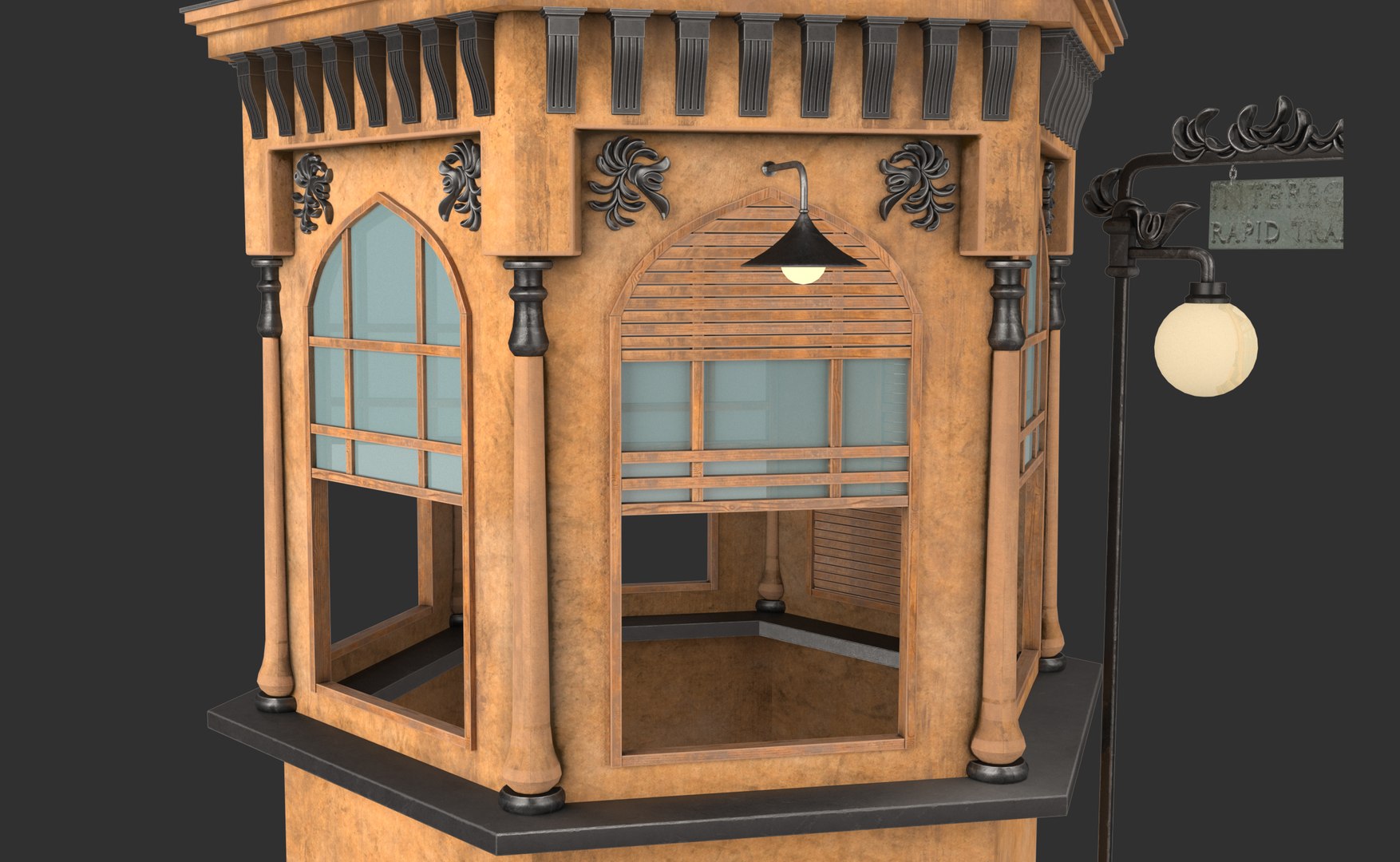 3D Small Newspaper Shop - TurboSquid 1598721