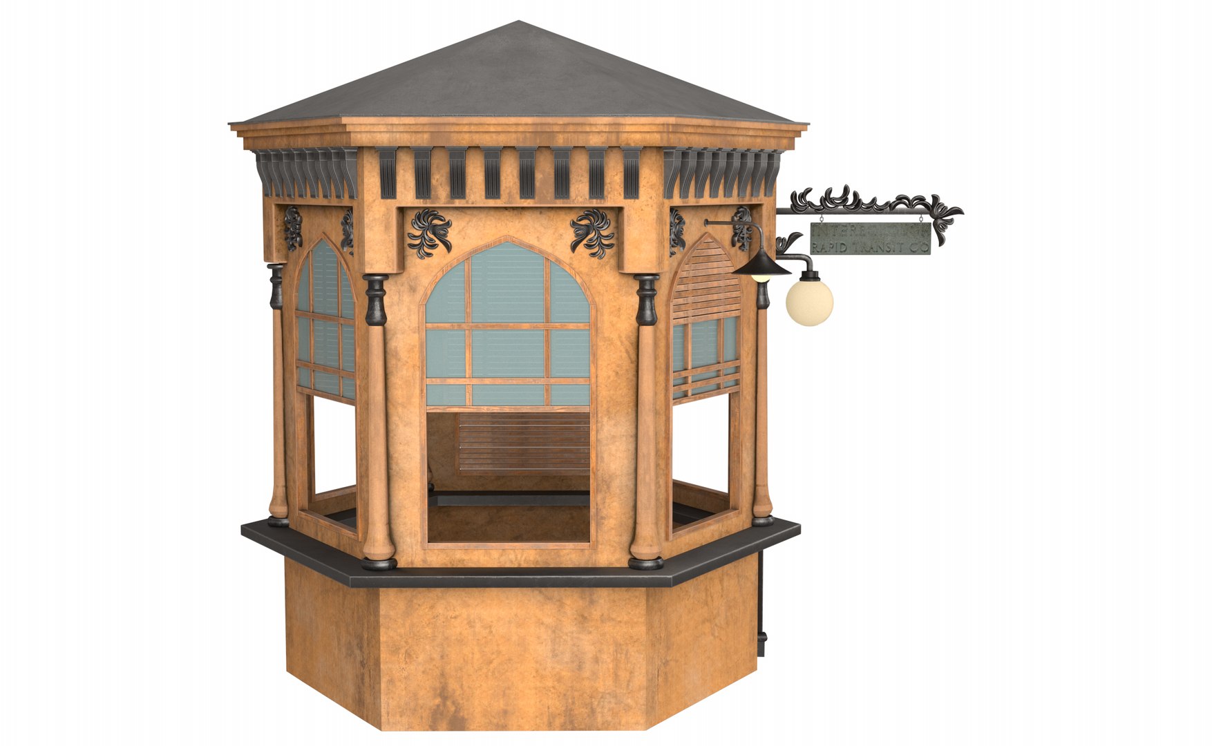 3D Small Newspaper Shop - TurboSquid 1598721