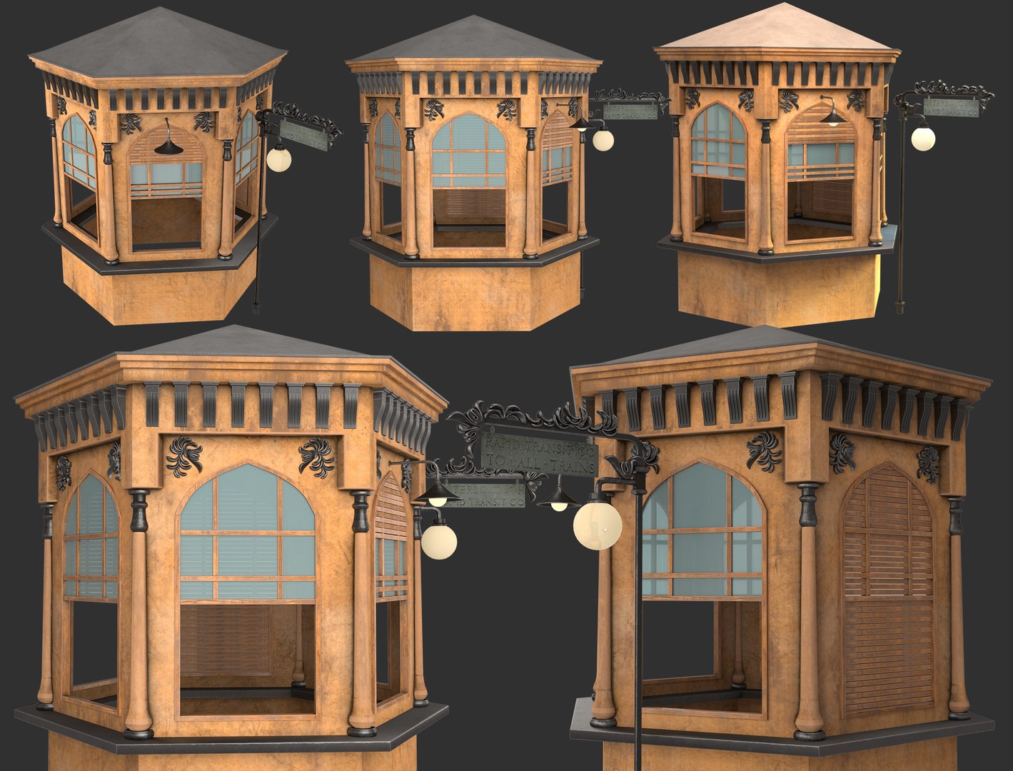 3D Small Newspaper Shop - TurboSquid 1598721