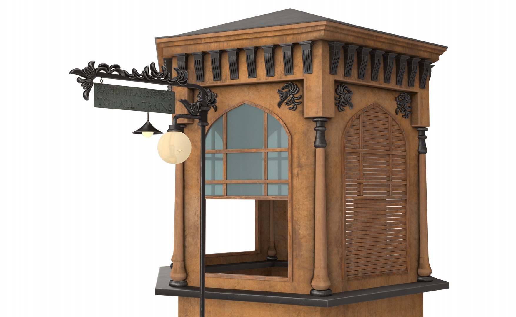 3D Small Newspaper Shop - TurboSquid 1598721