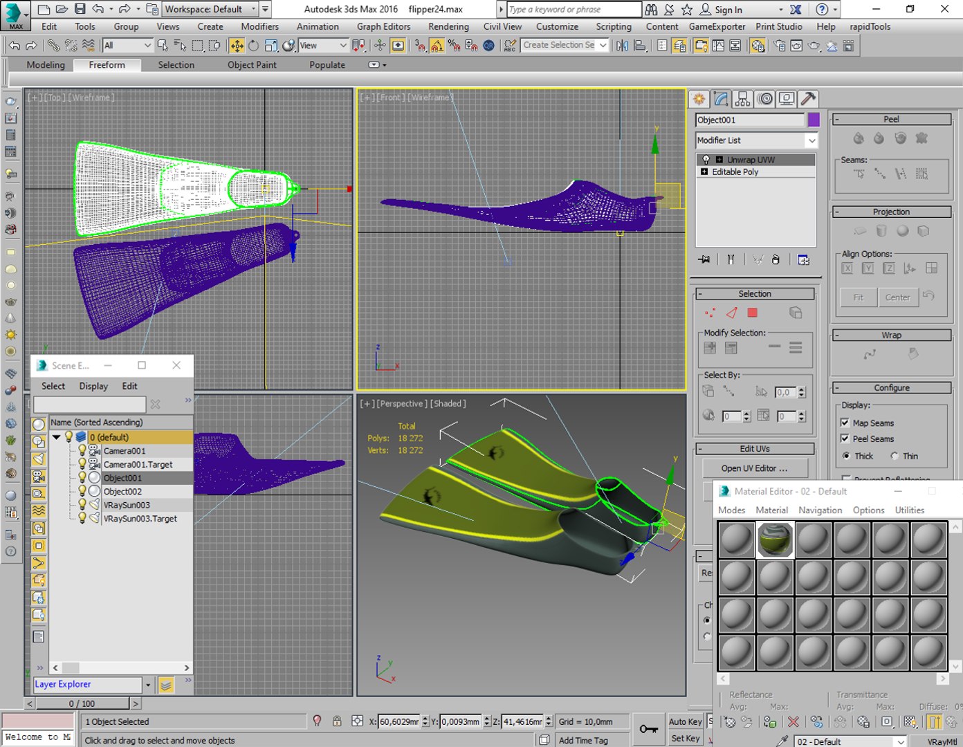 Diving Fins Model - TurboSquid 1879324