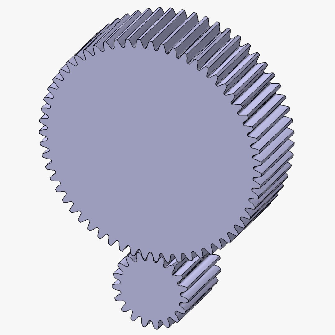Spur Gears Set 3D Model - TurboSquid 1879685