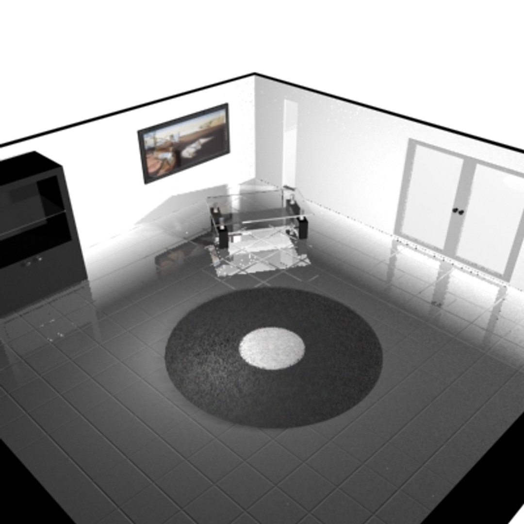 3d Model Realistic Room Interior