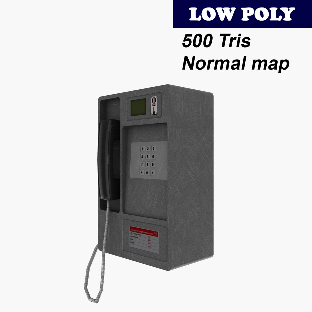 payphone ready included 3d model