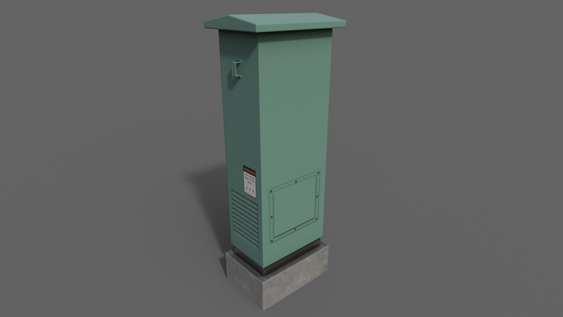 3D PBR Electric Box Green V2 - TurboSquid 1767658