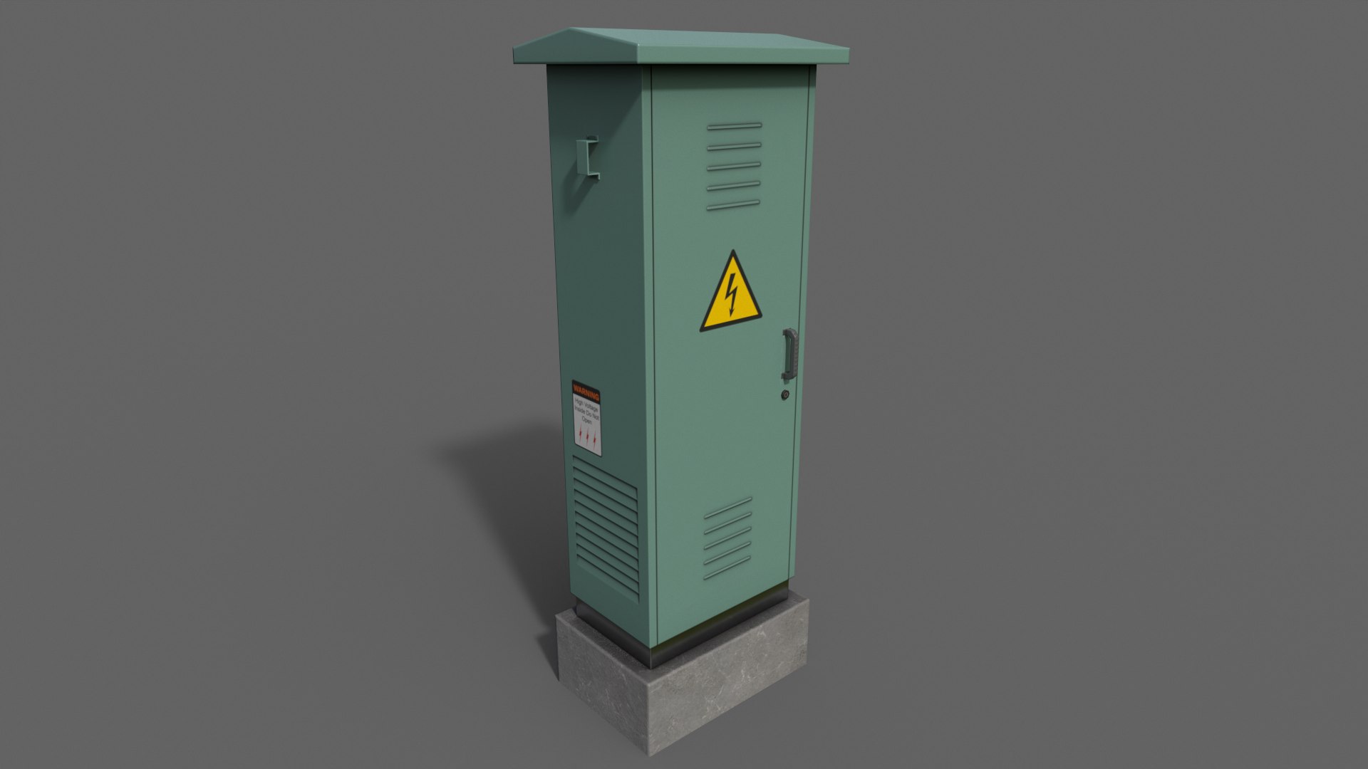 3D PBR Electric Box Green V2 - TurboSquid 1767658
