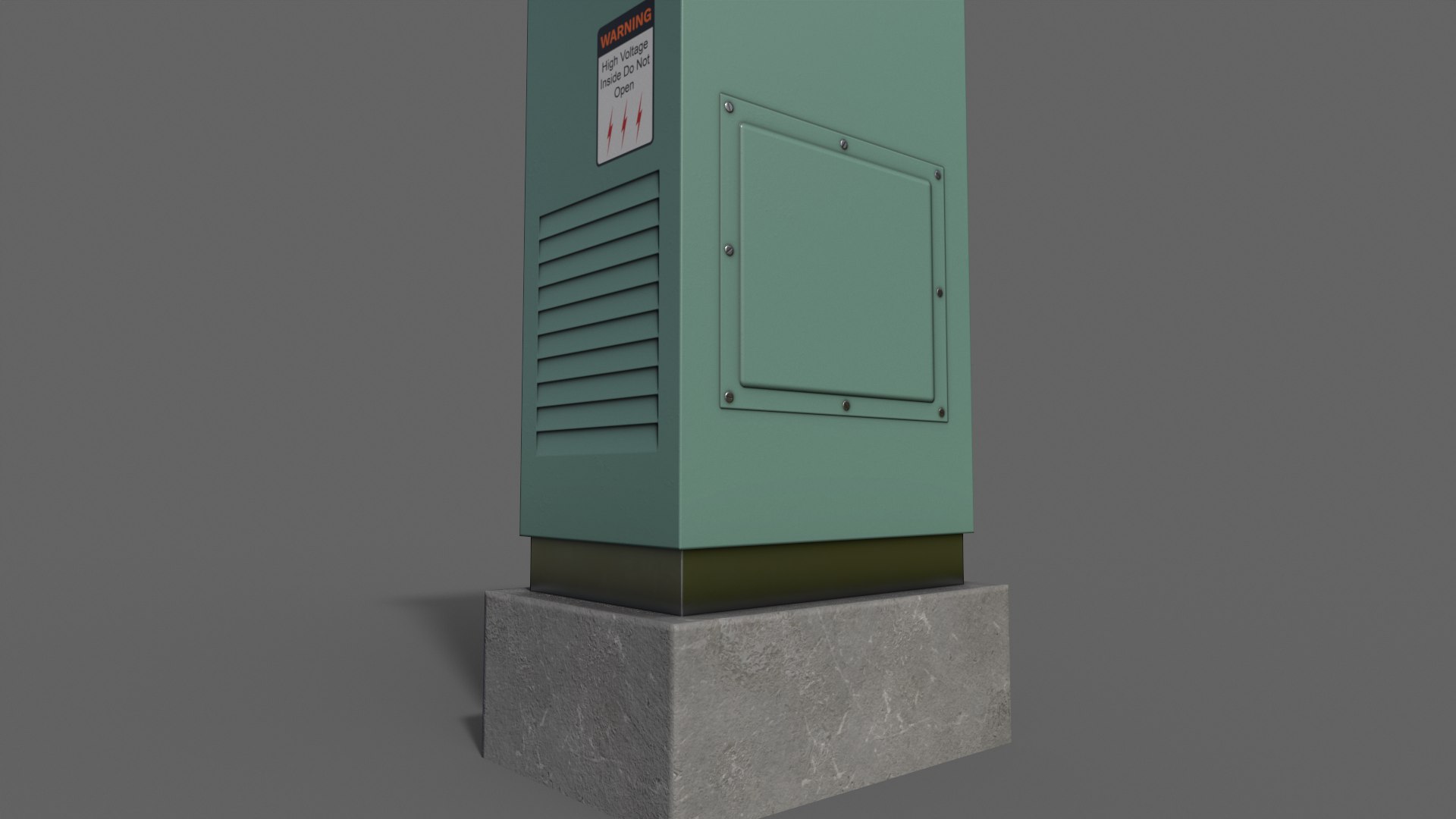3D PBR Electric Box Green V2 - TurboSquid 1767658