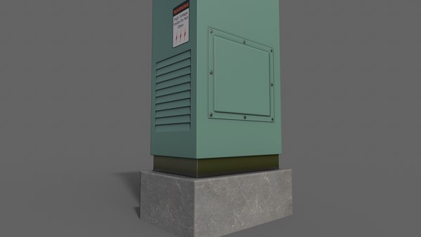 3D PBR Electric Box Green V2 - TurboSquid 1767658