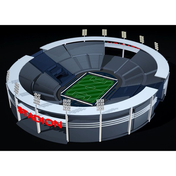 3d model football stadium