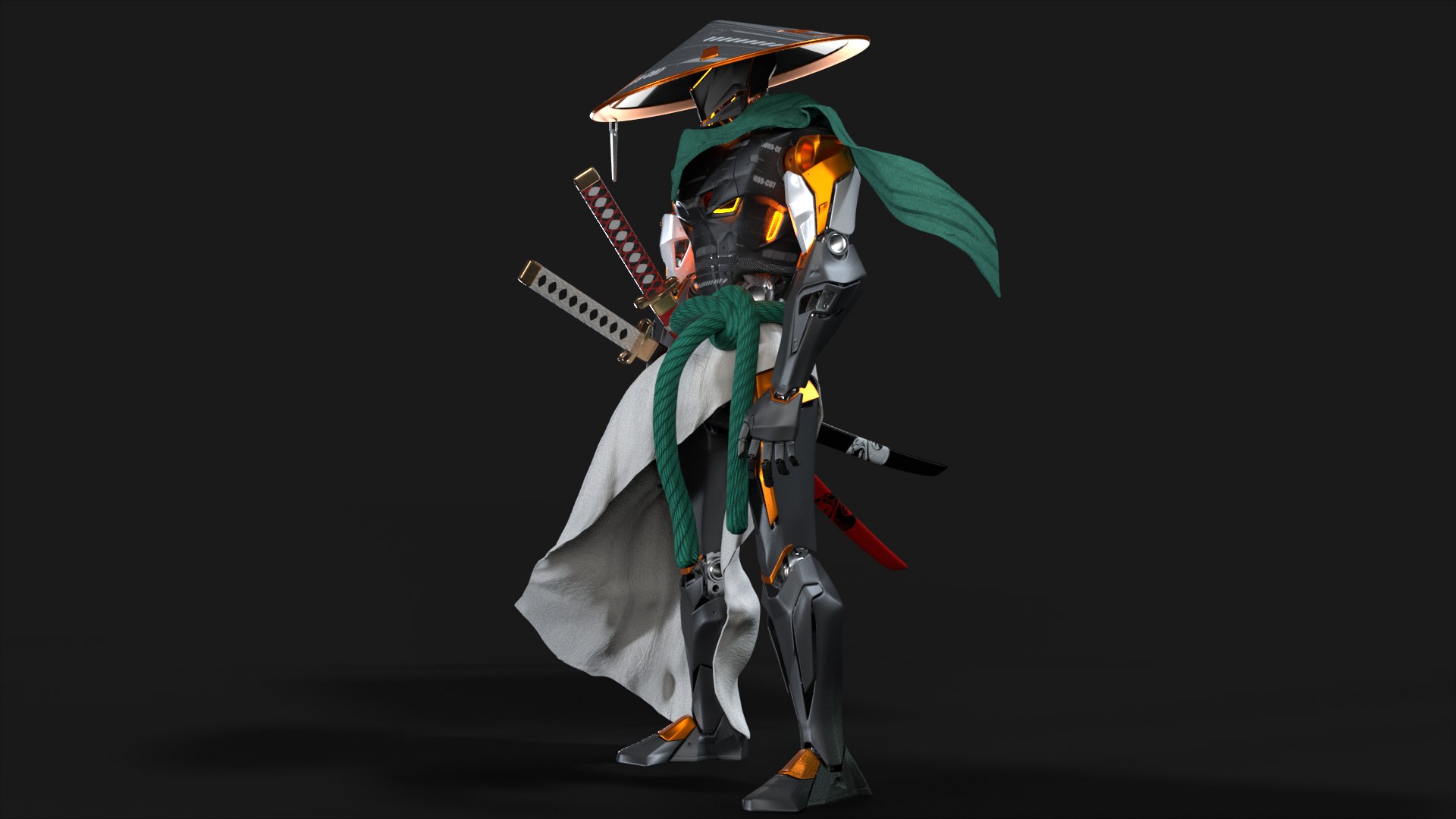 3D Cyborg Samurai - TurboSquid 2025801