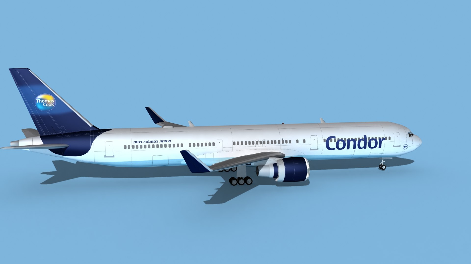 Boeing 767-400 Condor 3D Model - TurboSquid 1911942