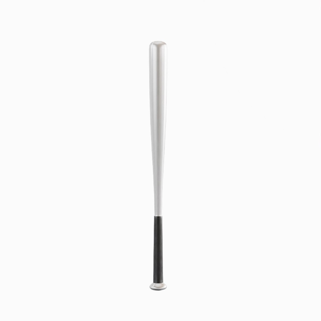 3D Steel Baseball Bat 02 Model - TurboSquid 2314776