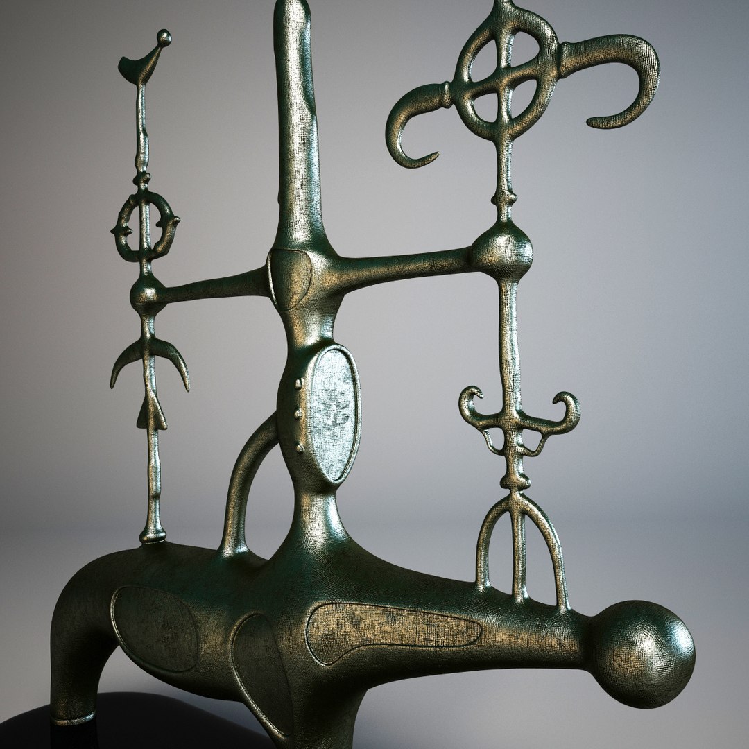 3ds Max Ethnical Statuette - Tanir