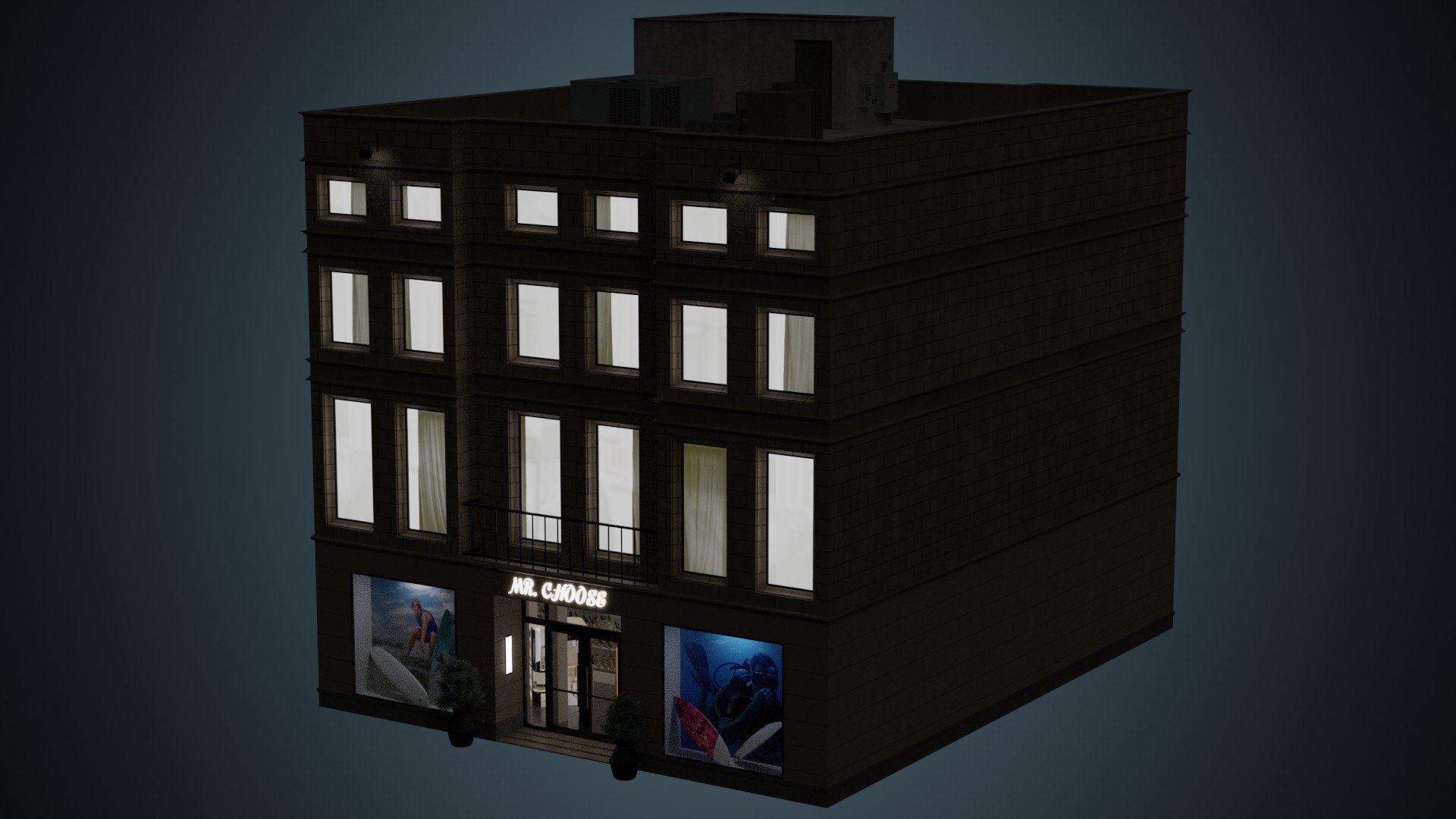3D Building 23 Model - TurboSquid 1918795