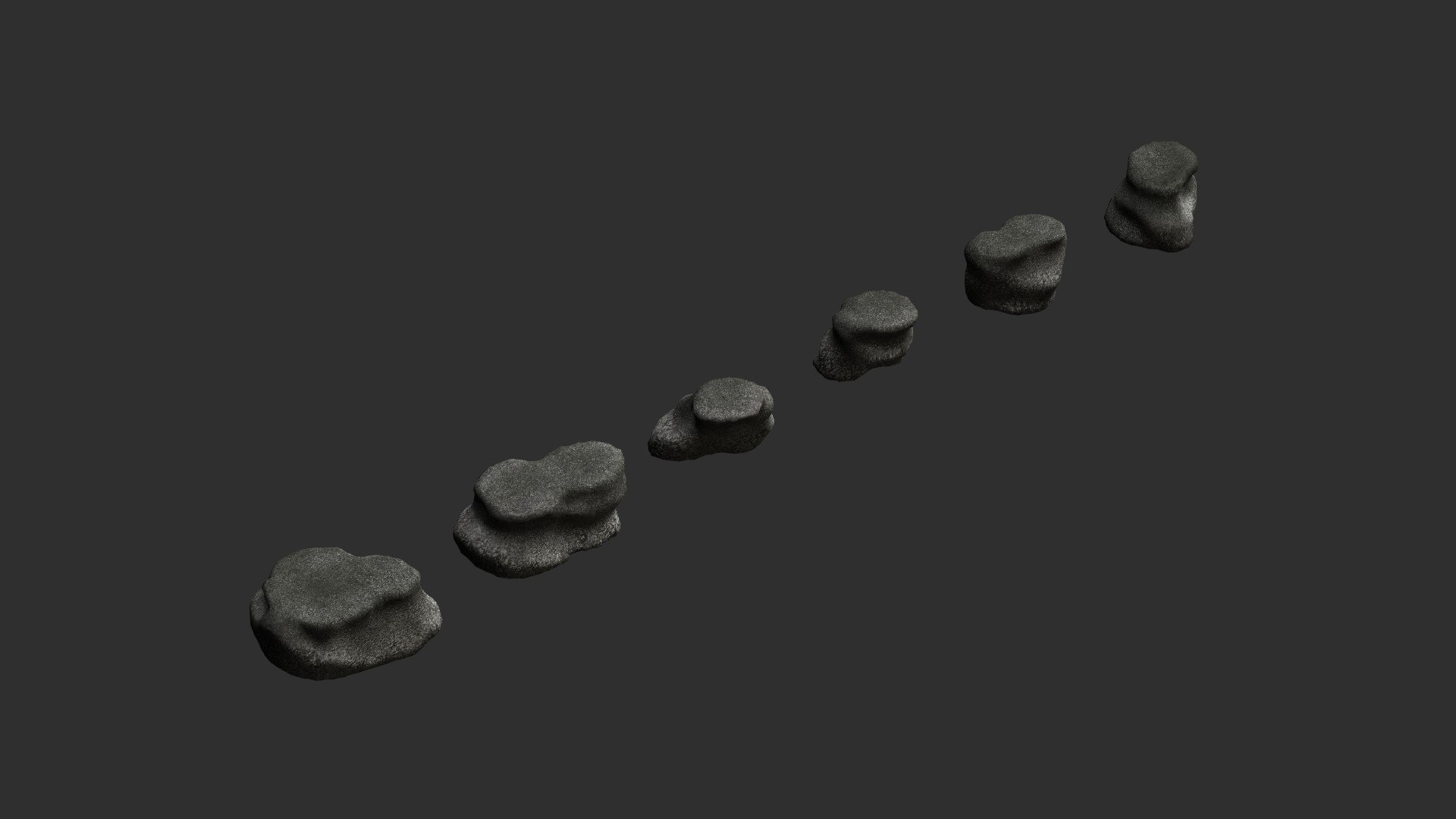 Free Short Flat Rocks - Rough 1 3D Model - TurboSquid 1980828