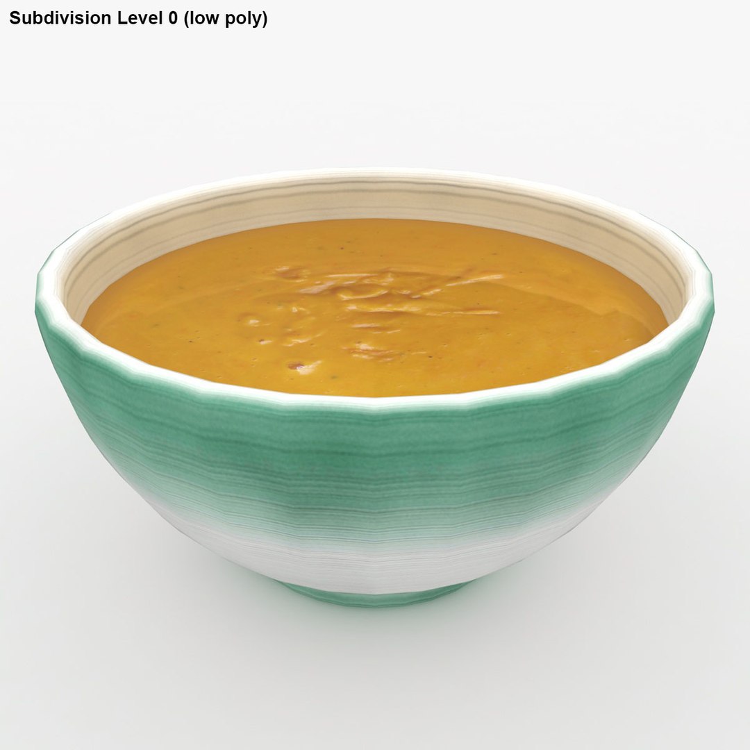 Realistic Soup 3d Model