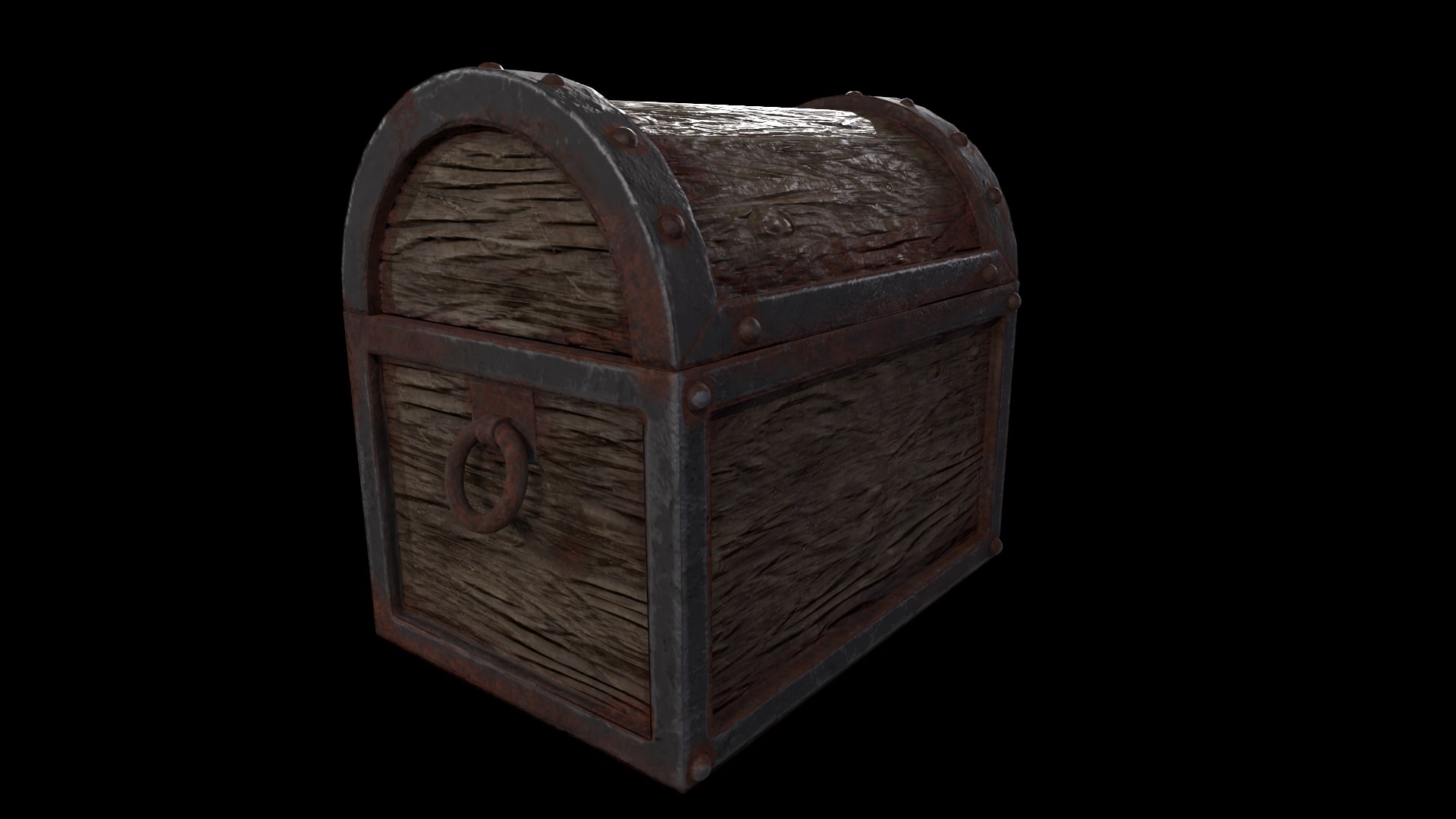3D Model Old Rusty Chest - TurboSquid 1914103