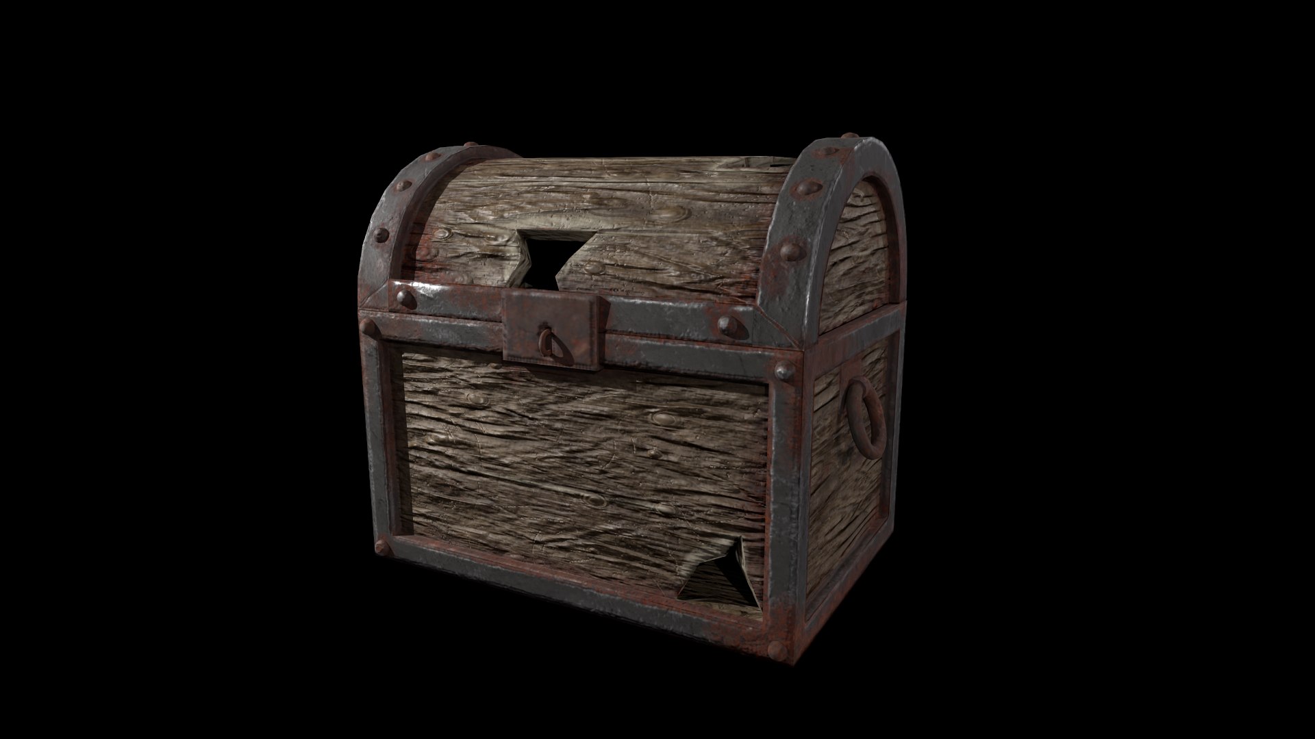 3D Model Old Rusty Chest - TurboSquid 1914103