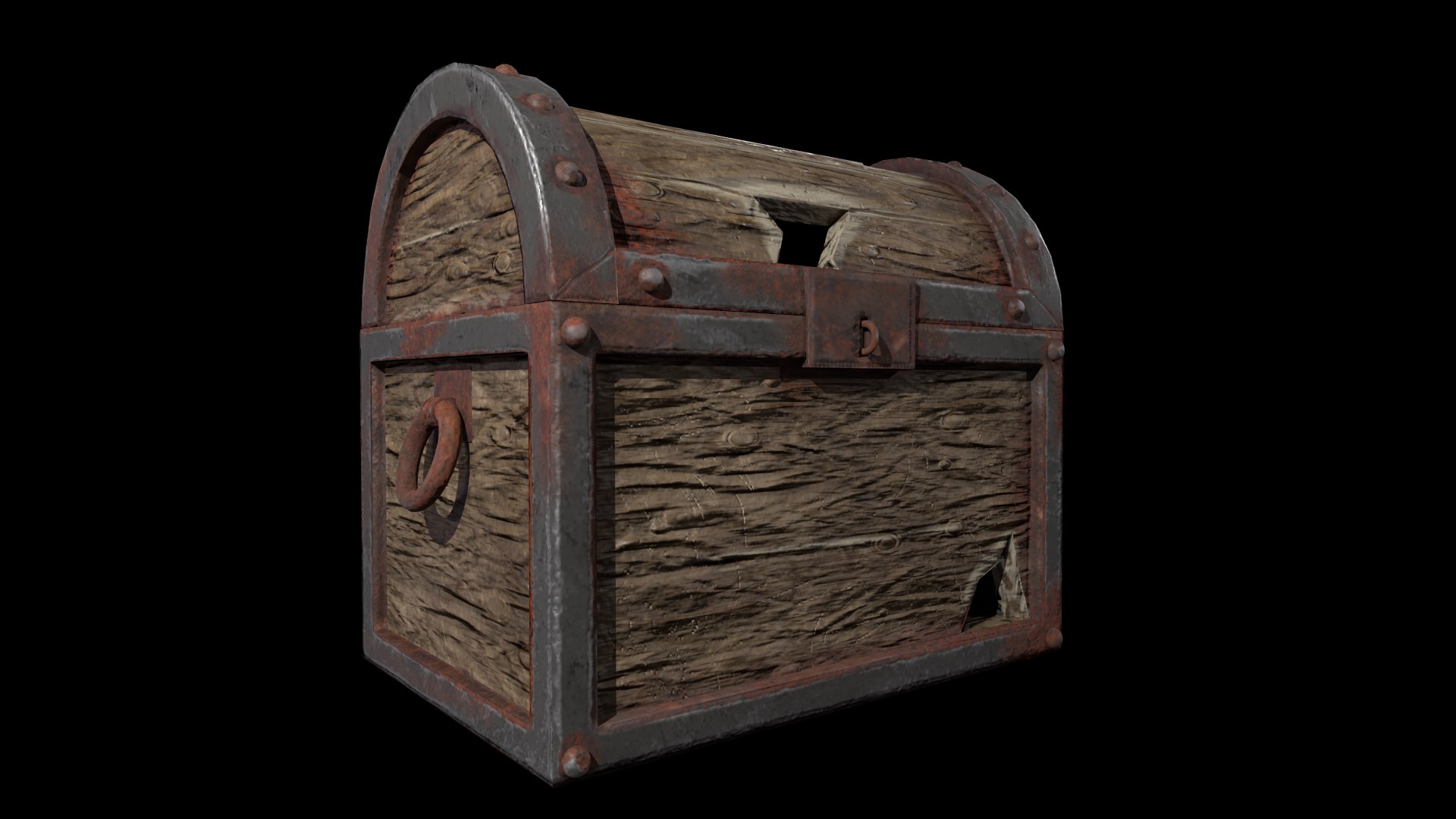 3D Model Old Rusty Chest - TurboSquid 1914103