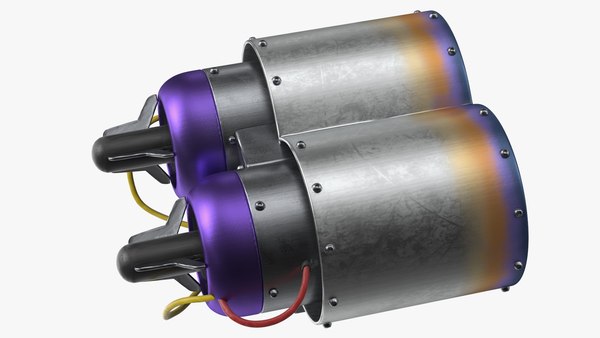 3D Jet Double Engine model - TurboSquid 1735886