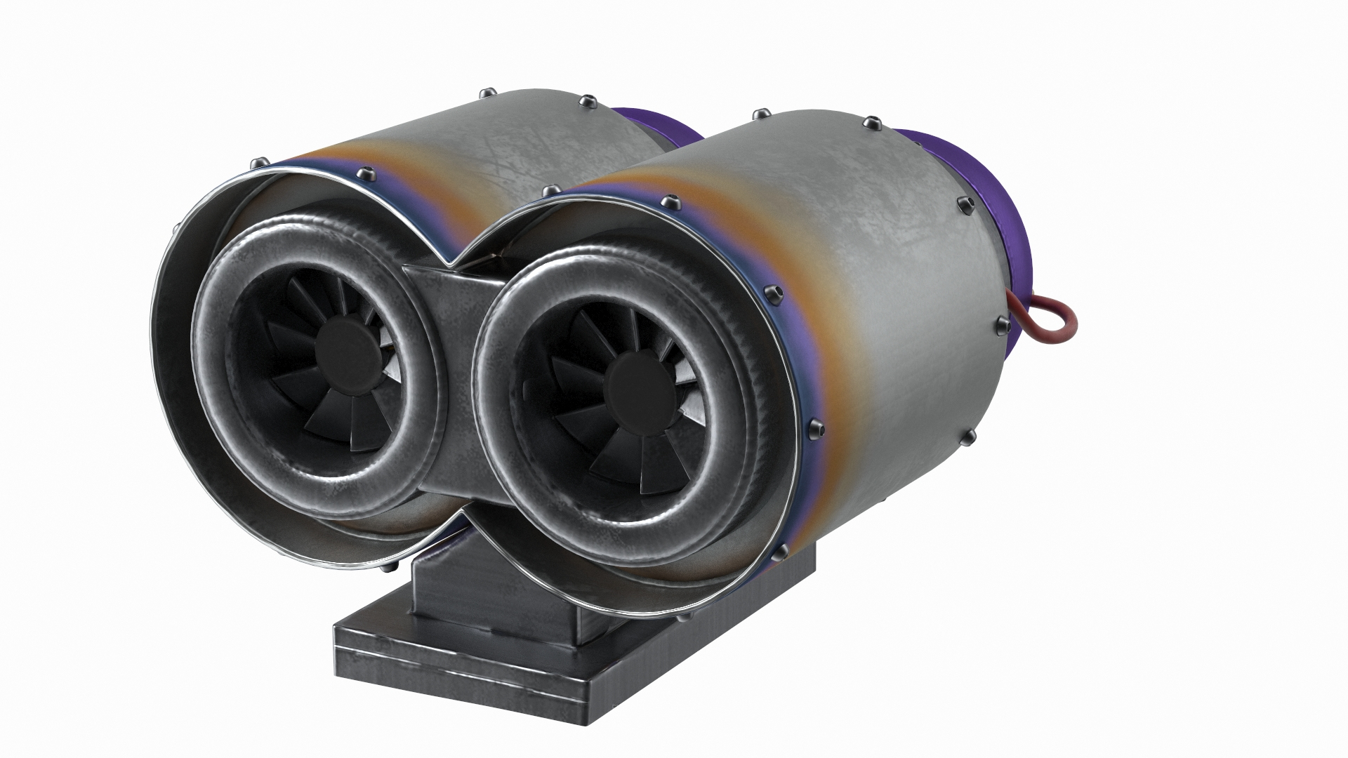 3D Jet Double Engine Model - TurboSquid 1735886
