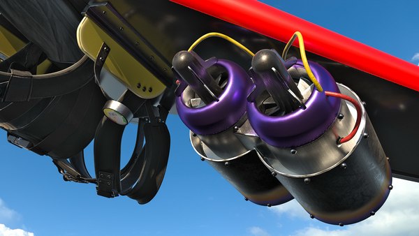 3D Jet Double Engine model - TurboSquid 1735886