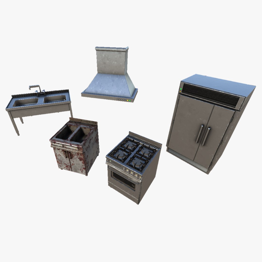 3D Gastronomic Kitchen Props Collection PBR - TurboSquid 2164128